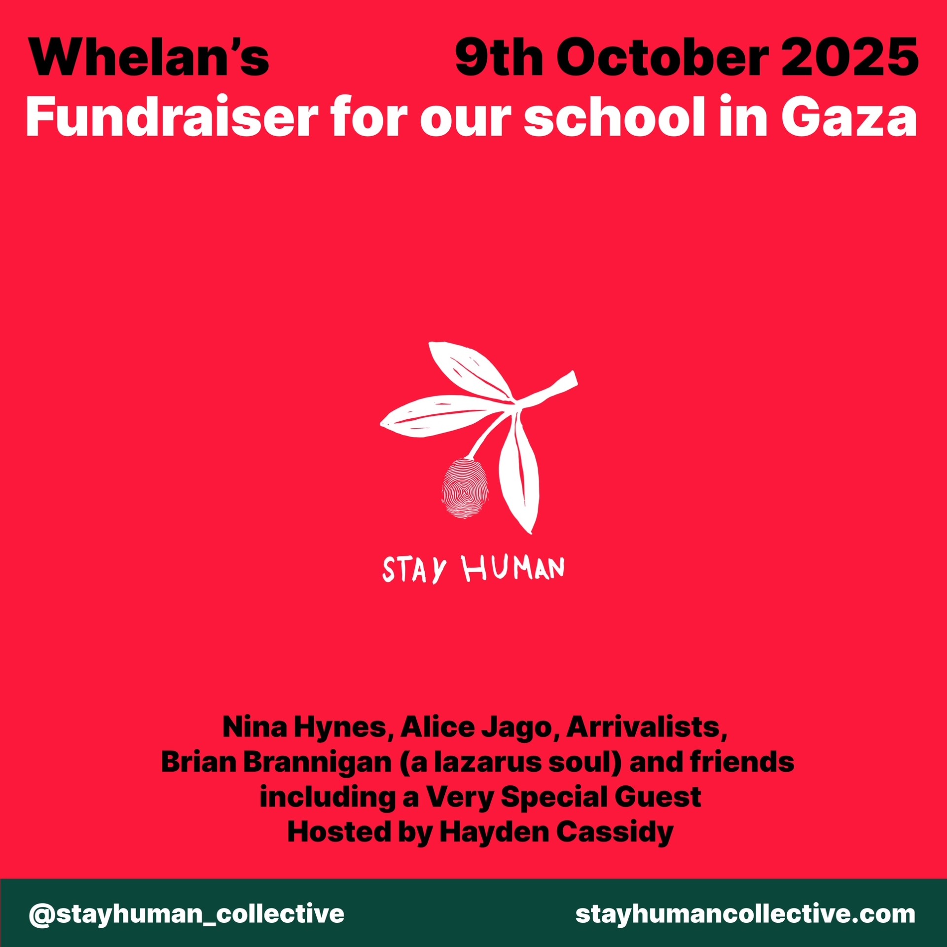 Stay Human Collective Fundraiser – Whelans – 9/10/25 – Live Review – No More Workhorse